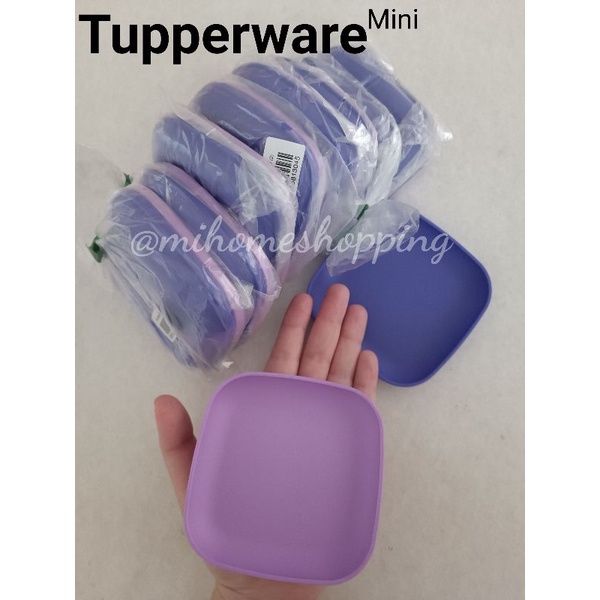 Mini Dessert plates contain 2 Tupperware | Shopee Malaysia