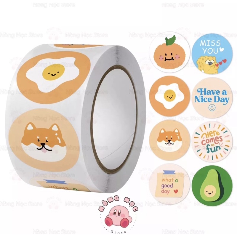 (Roll Of 500 Stamps) ND087 Sponge Sticker Thank You Decal 2.5cm/1inch ...