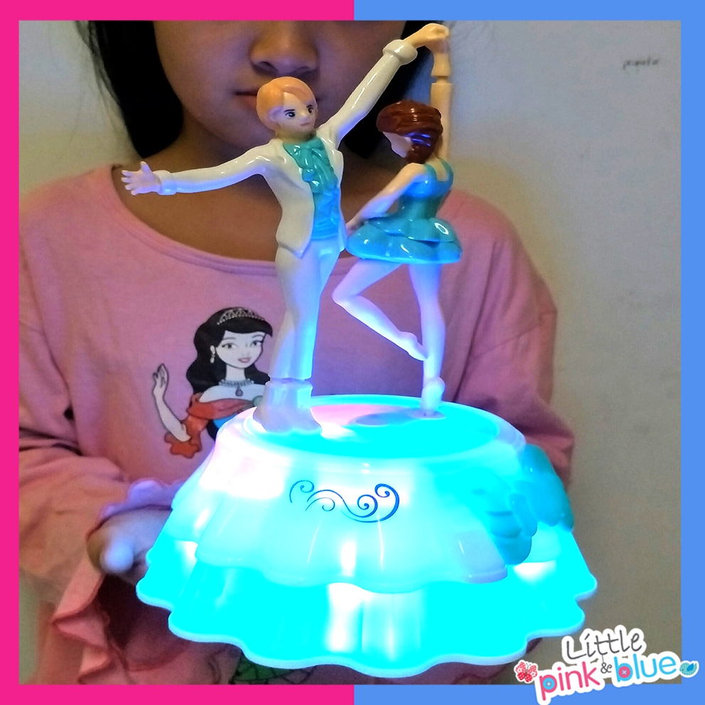 Fantasy Flashing Light & Music Ballroom Couple Ballerina Dancing Dolls ...