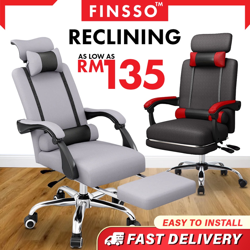 FINSSO !! Remon 355 Ergonomic Designed High Backrest Swivel Mesh Office ...