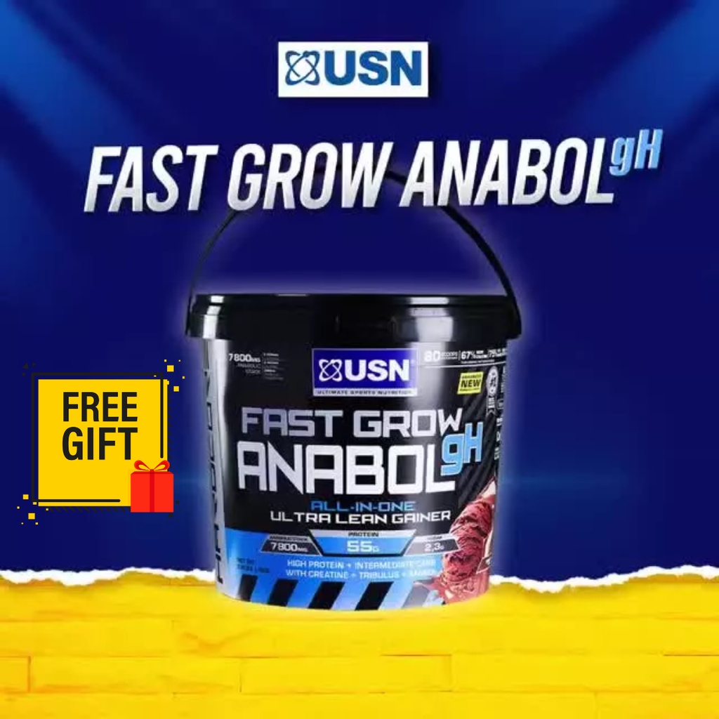 USN Fast Grow All-In-One Anabolic gH 4kg - Lean Muscle Weight Gainer ...