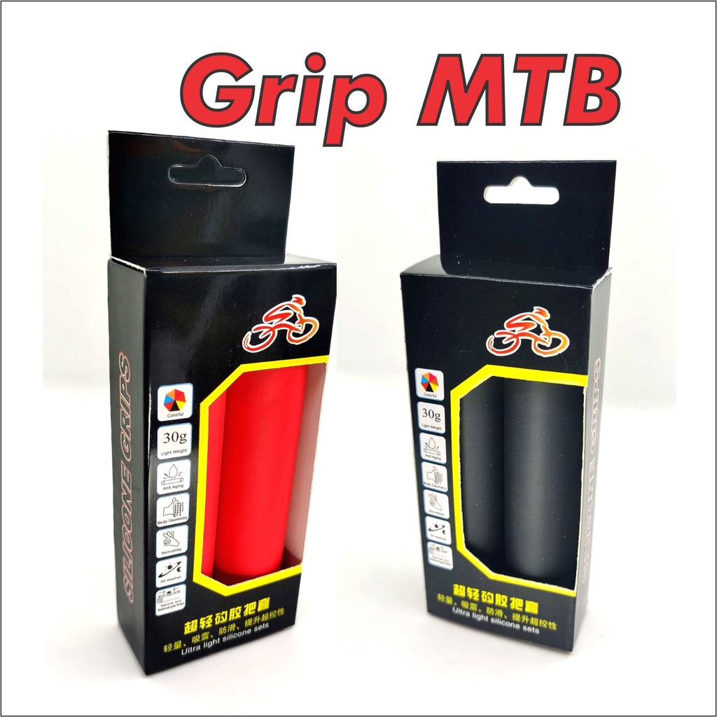 IKIA Handle Grip Handle Bar MTB Hand Grip Silicone Gel Handle Basikal ...