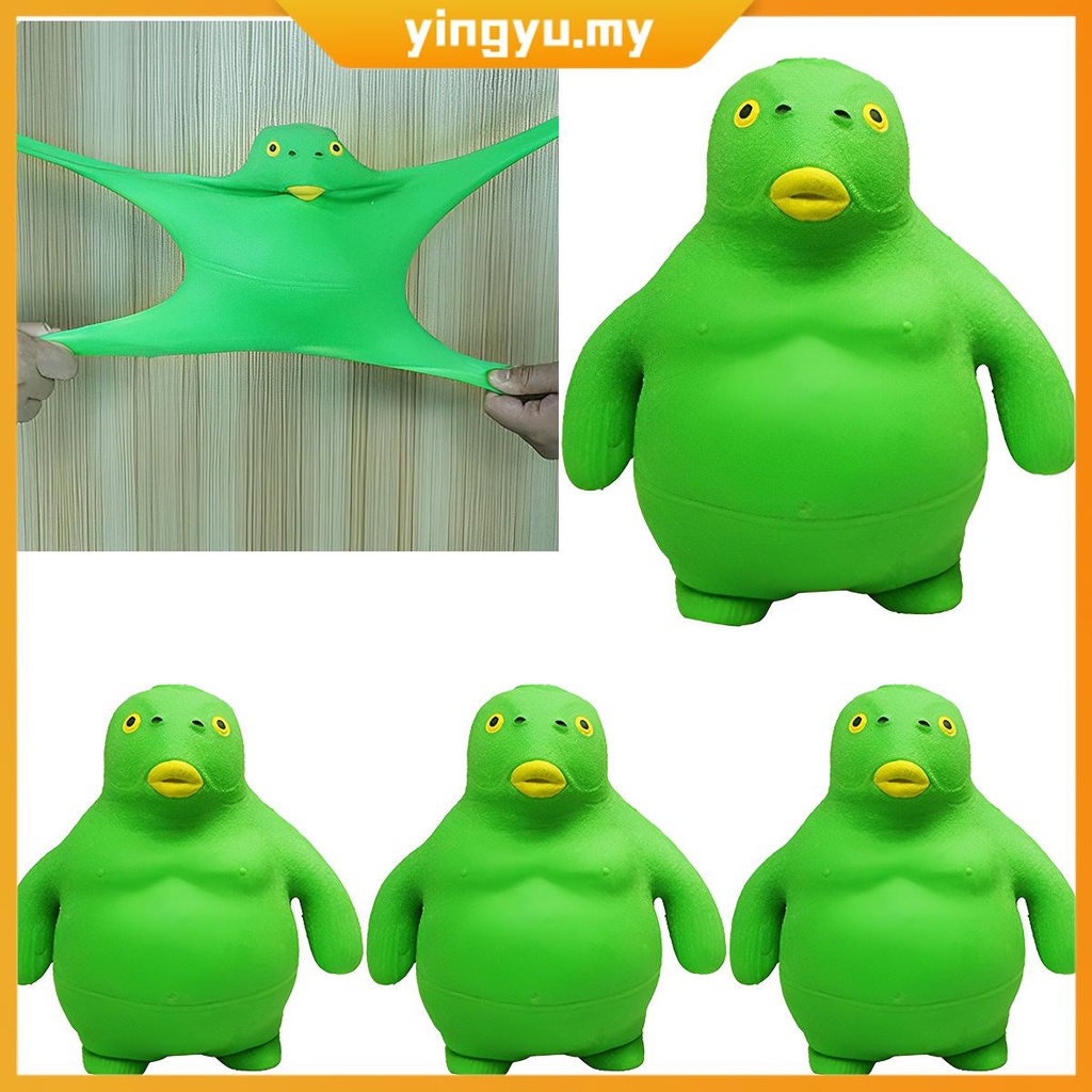 4 Pcs Decompression Squeeze Toy Cute TPR Green Head Fish Stress ...