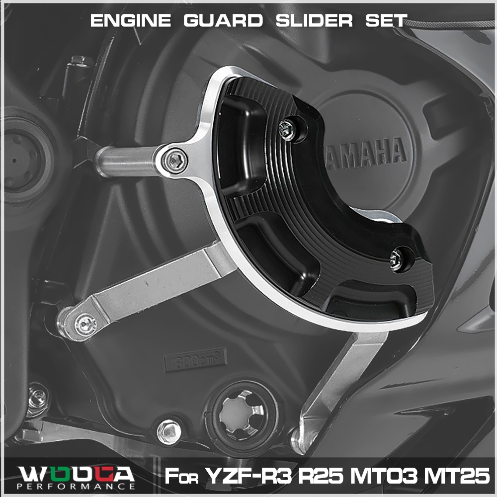 Engine Guard Slider Set For YAMAHA YZF R3 R25 MT03 MT25 Fairing Frame ...