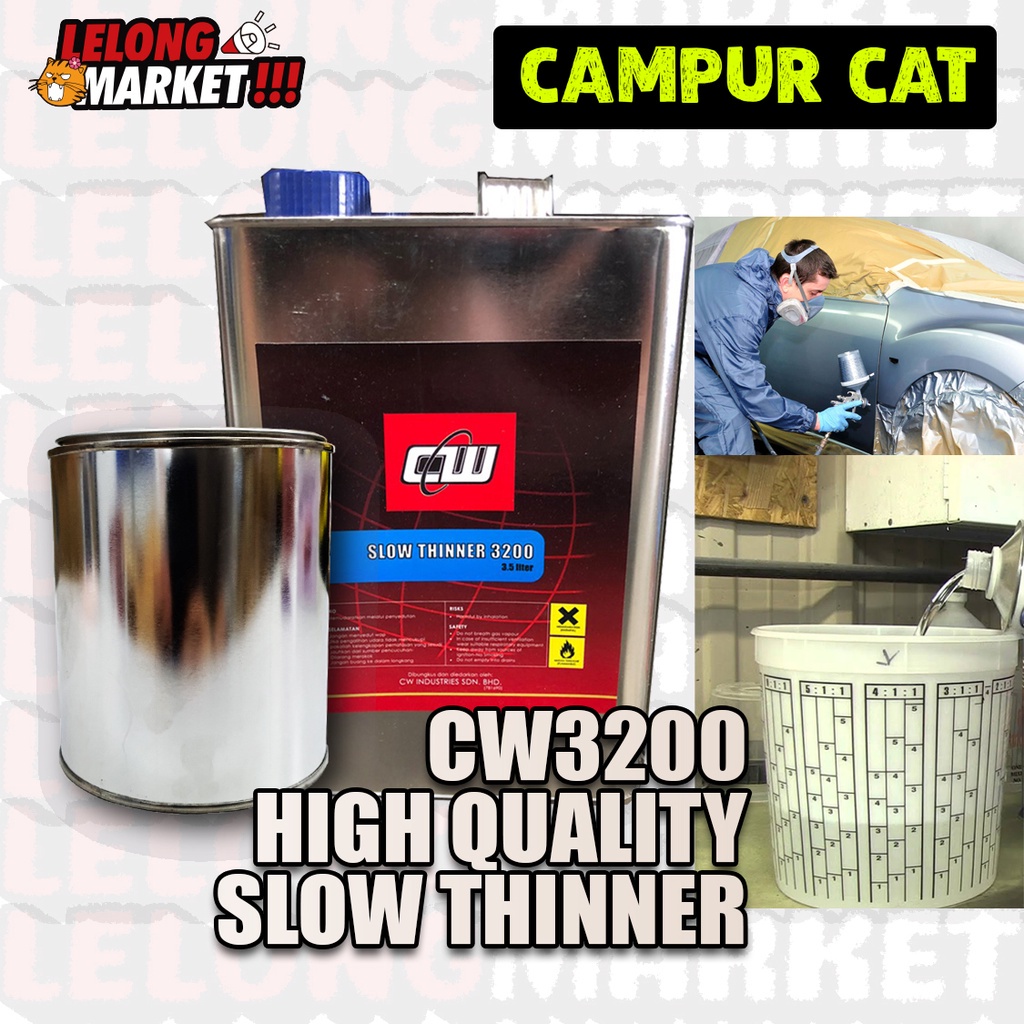 2K Slow Thinner CW3200 - 3Litre High Quality Solvent Thinner For Spray ...