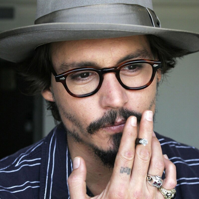 Optical Eyeglasses Frame Men Women Johnny Depp Lemtosh Vintage Glasses ...