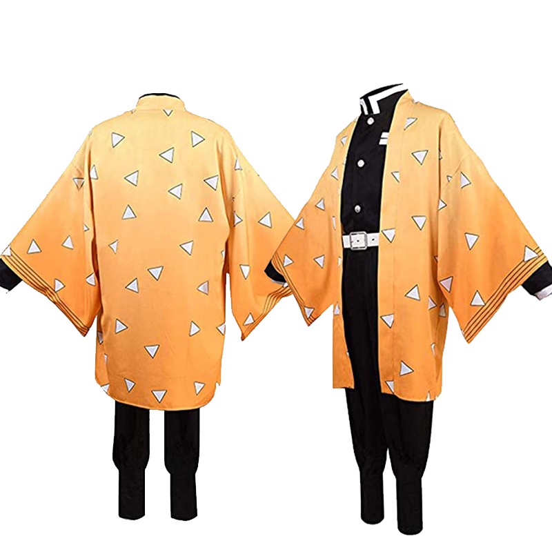 Anime Kimono Cosplay Demon Slayer Kimetsu no Yaiba Agatsuma Zenitsu ...