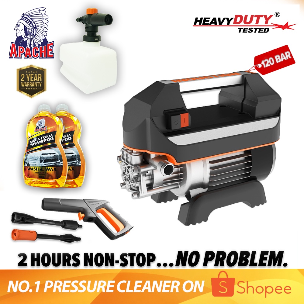 APACHE TurboSpray® HI4412 120 BAR High Pressure Cleaner Brushless ...