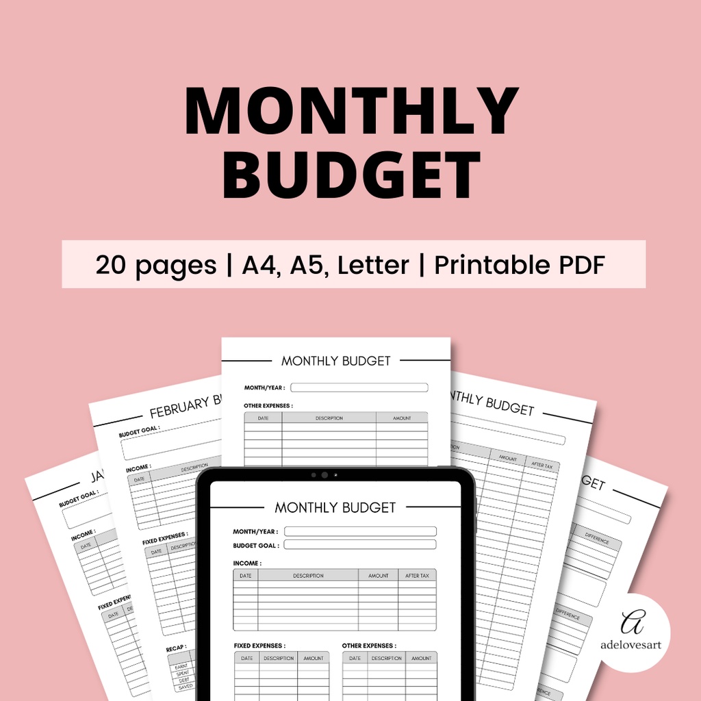 [PROMO] Monthly Budget | Financial Planner | Printable PDF | Planner ...