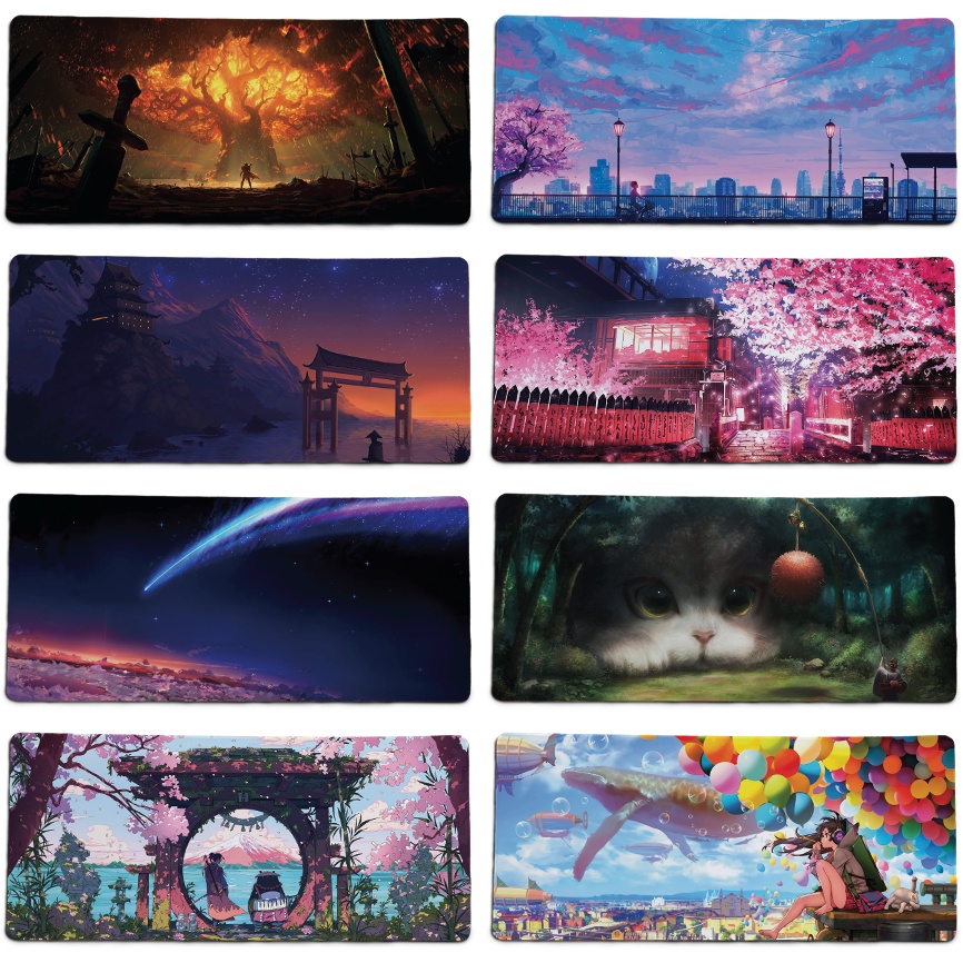 Desk Monxter Anime Background Deskmat 900x400x3mm | Shopee Malaysia