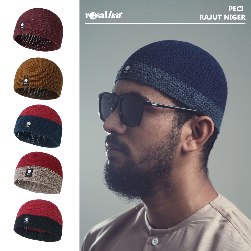 Rosal Knitted Cap Cap Cap - Niger - All Size | Shopee Malaysia