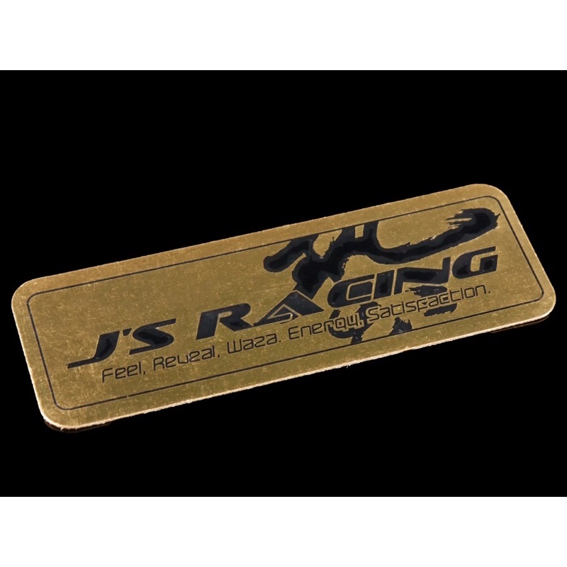 🎌 J’S Racing Gold WAZA Plate Emblem 💯Original JS Racing | Shopee Malaysia