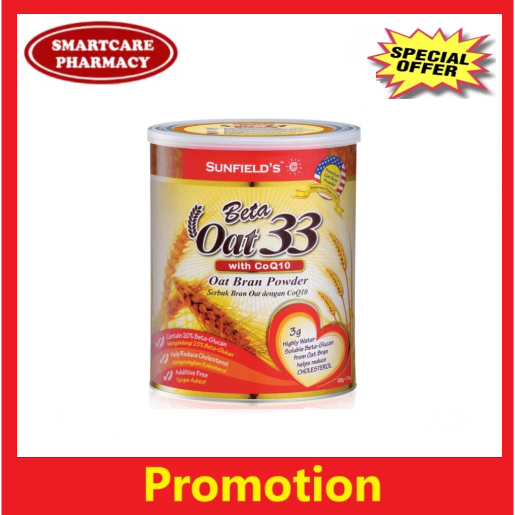 SUNFIELD'S Beta Oat 33 with CoQ10 (420g +EXTRA 50% 210g) | Shopee Malaysia