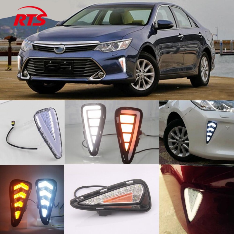 【Ready Stock】1 pair Car Flashing Drl For Toyota Camry 2015 2016 2017 ...