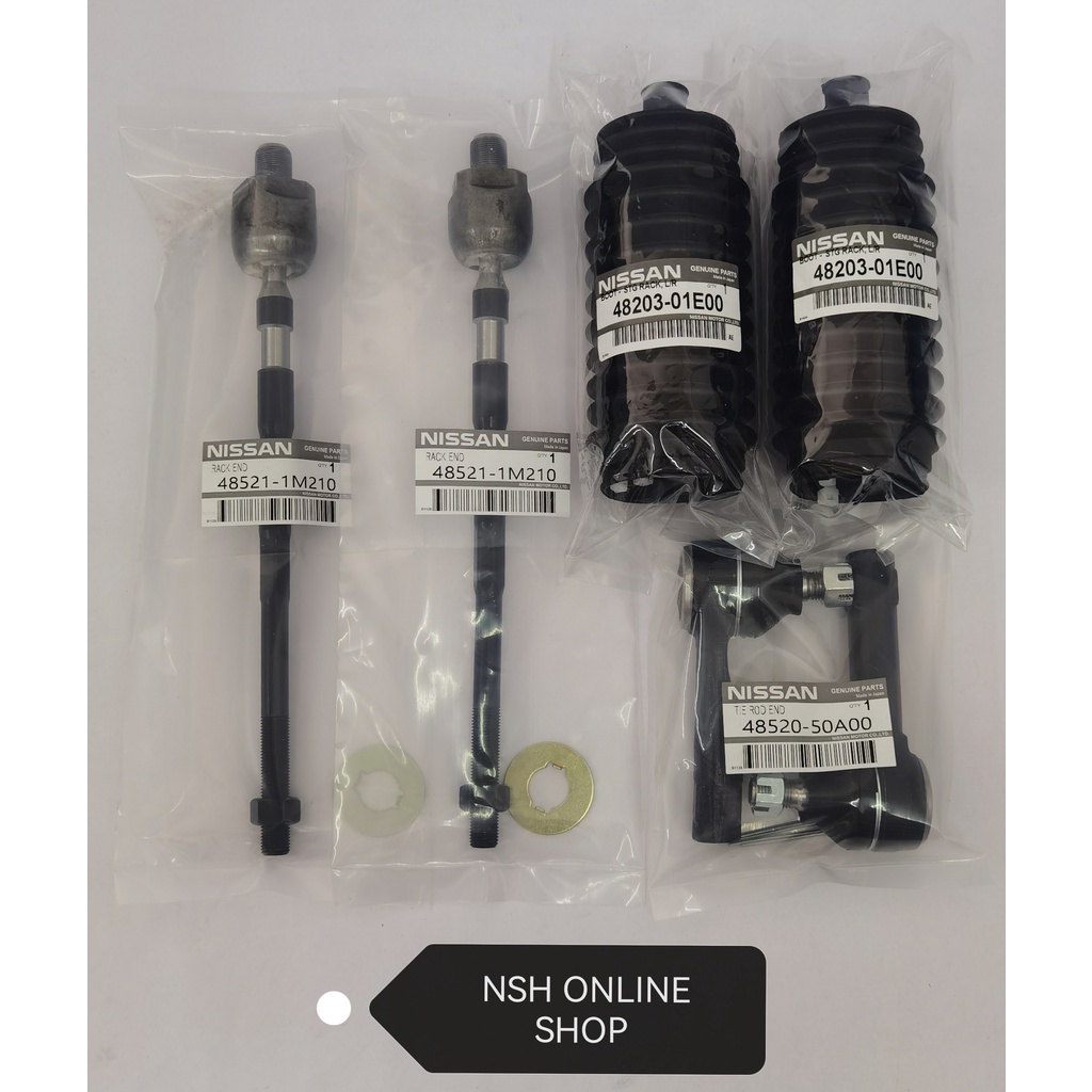 Tie Rod End+Rack End+Steering Boot Cover (Nissan Oem) for Nissan Sentra ...