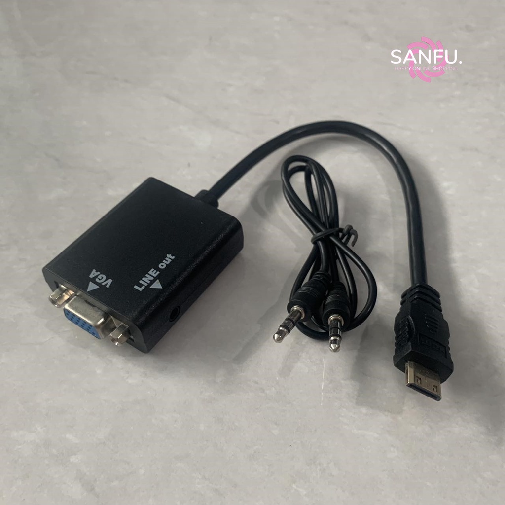 Mini HDMI TO VGA+ AUDIO CONVERTER MINI HDMI TO VGA+AUDIO/P | Shopee ...