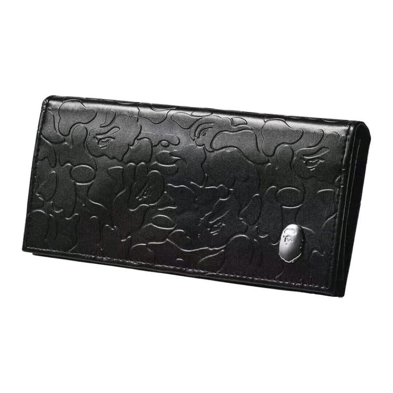 A bathing ape Bape Aape long wallet passport long wallet keys Cards ...