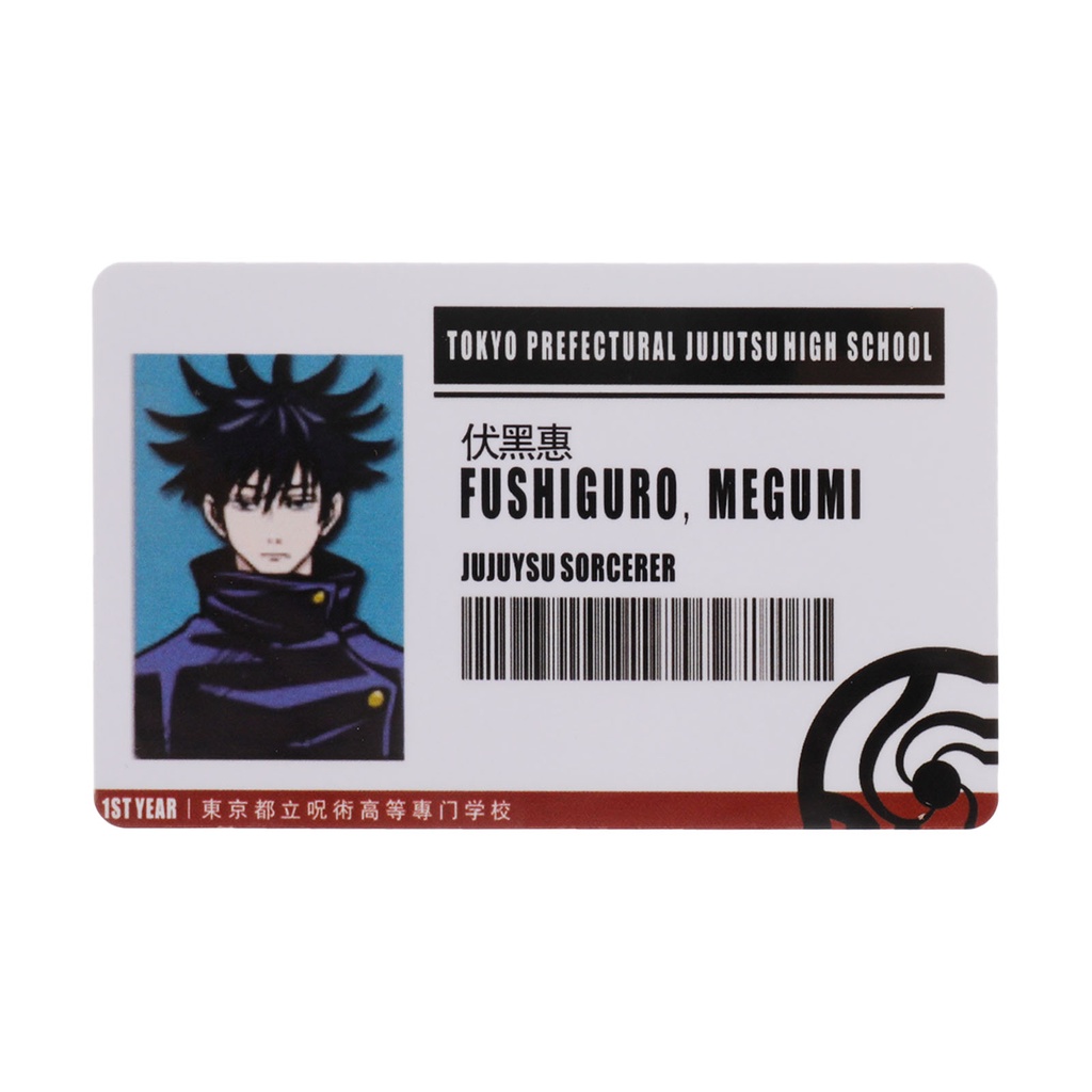 Jujutsu Kaisen Anime Character School ID Cards Series Photocard ...