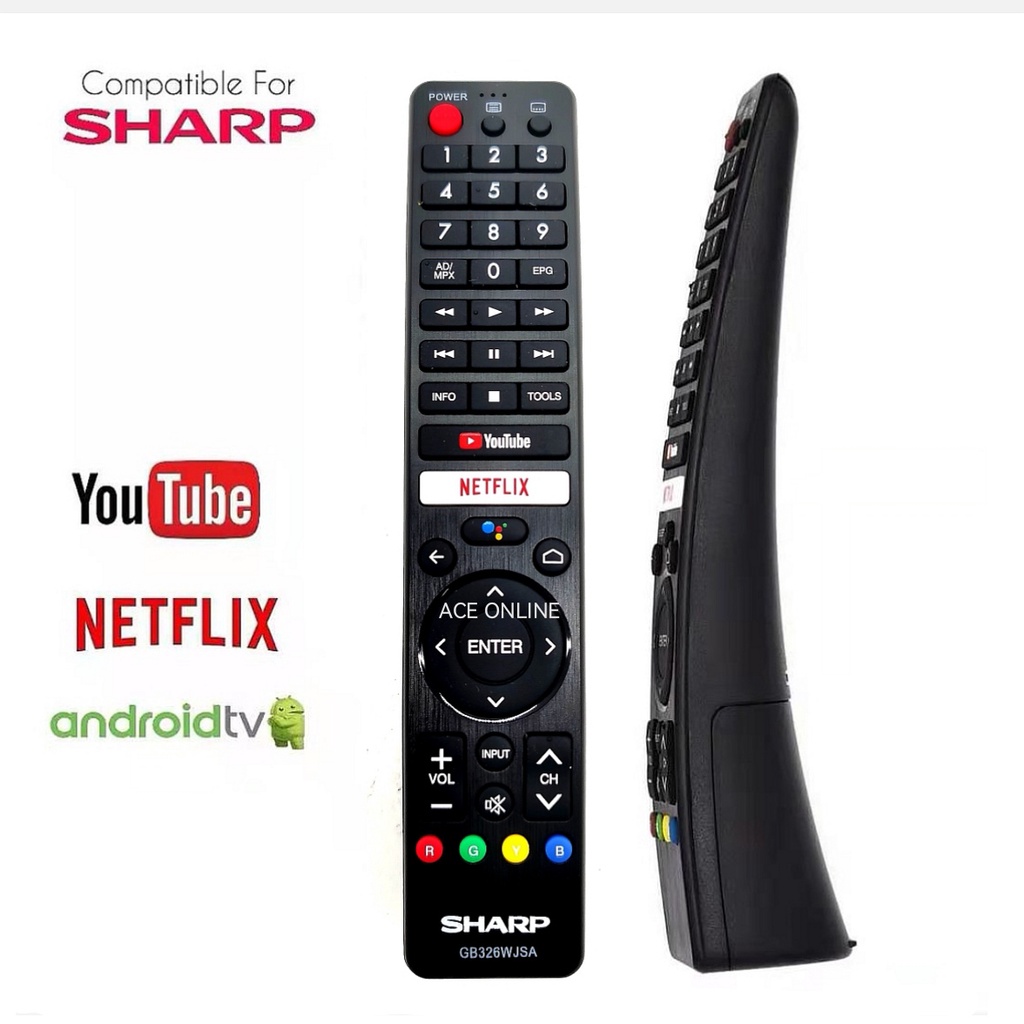 SHARP LED/Android TV /Smart TV OEM Remote Control 326 Compatible With ...