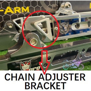 DYNO PRO DYNOPRO SWING ARM CHAIN ADJUSTER BRACKET SET(1SET- 2UNIT) FOR ...