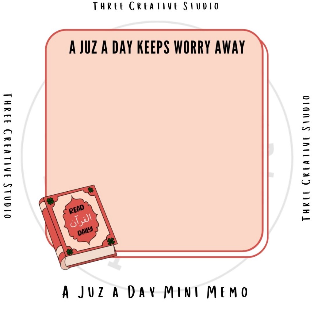 MUSLIMIN QURAN MEMO CARDS | Cute Memo Pads/Cards | Journal Sticker ...
