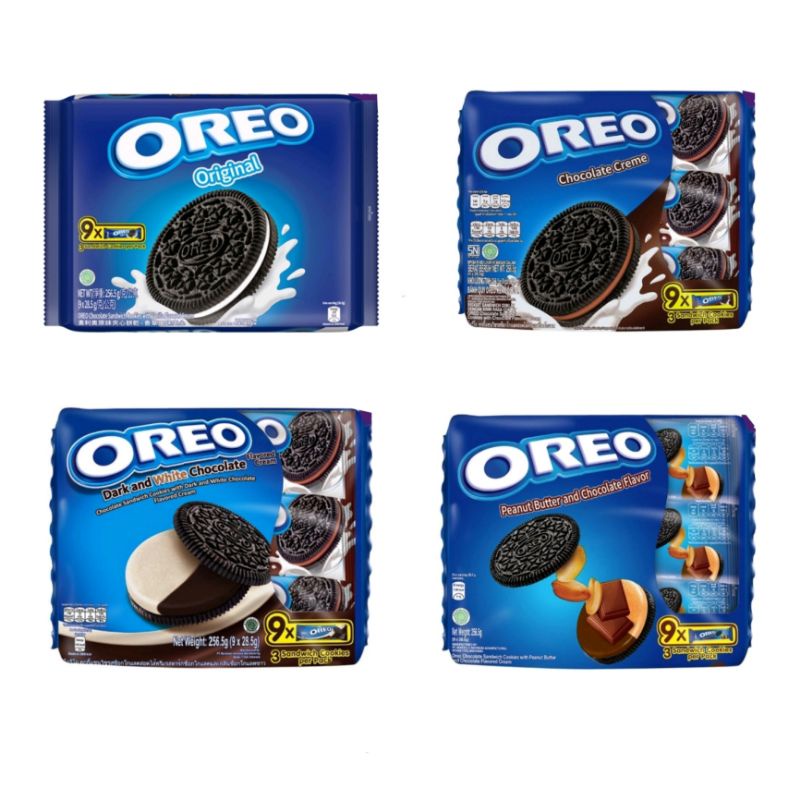 OREO Multipack 9 x 27.6g (248.4g) Original Vanilla | Chocolate | Dark ...