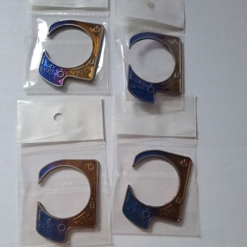 Titanium ignition key cover for honda scoopy fi, vario125, vario150 ...