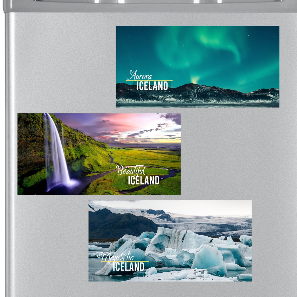 Iceland Gift Souvenir Fridge Magnet Sheet 10 cm x 5 cm | Shopee Malaysia