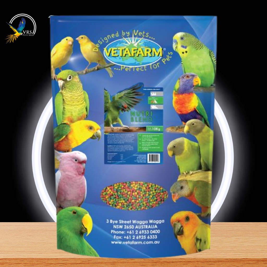 VETAFARM NUTRIBLEND SMALL PELLETS // ORIGINAL PACK // 10KG | Shopee ...