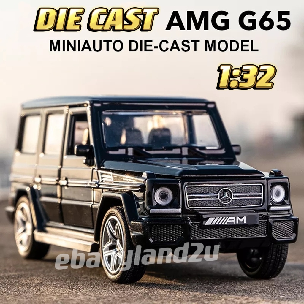 Die Cast 1:32 AMG G65 4x4 Pull Back Diecast Vehicle Model With Lights ...