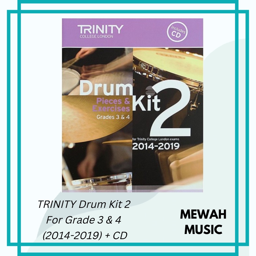 TRINITY Drum Kit 2 For Grade 3 & 4 (2014-2019) + CD | Shopee Malaysia