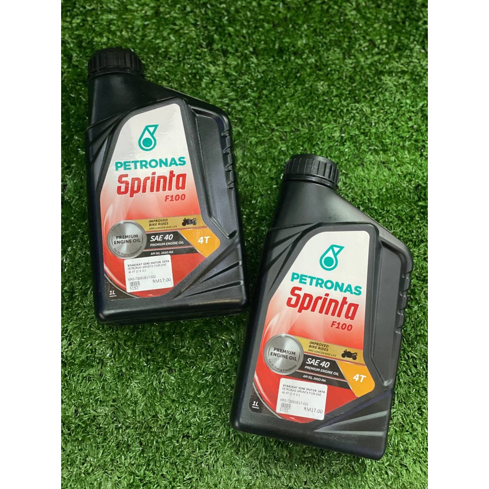 PETRONAS 4T ENGINE OIL F100 SAE40 100% ORIGINAL | Shopee Malaysia