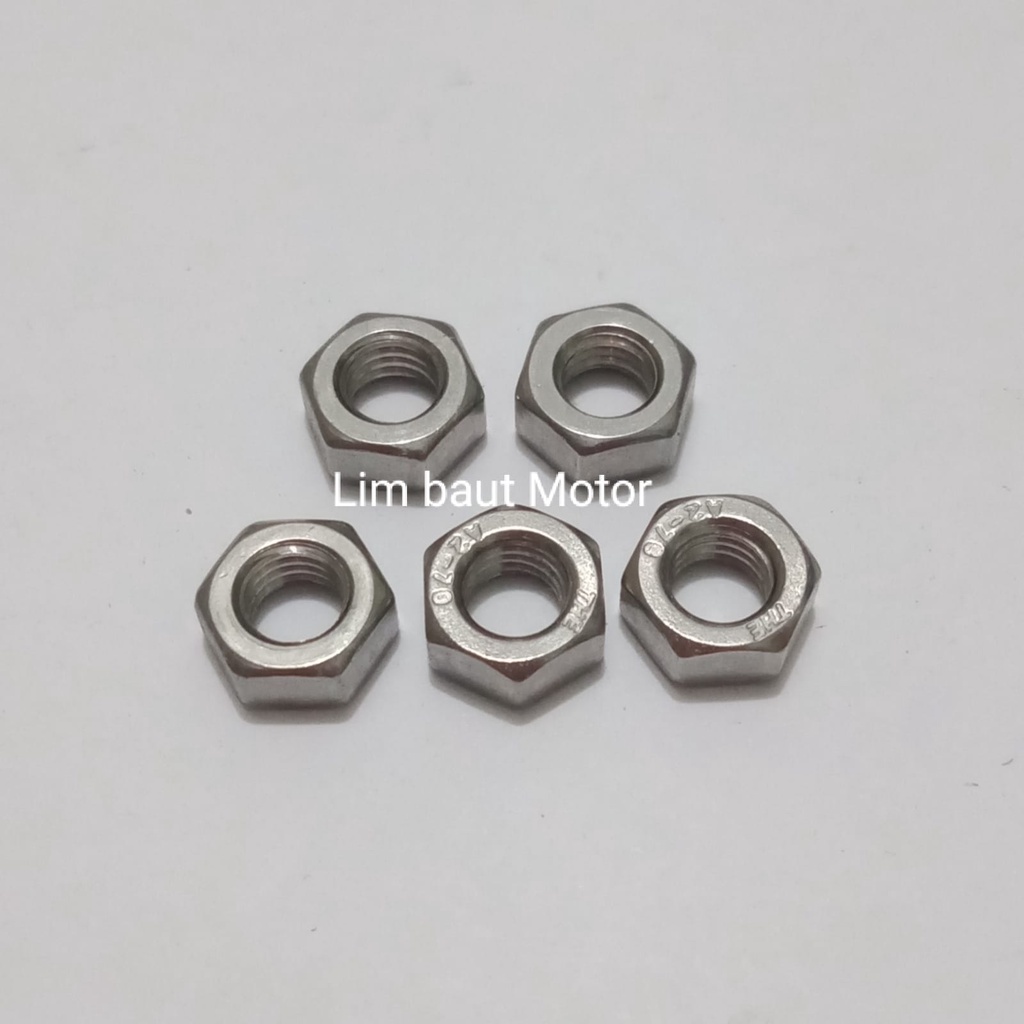 Lim Motor Bolt stainless nut bolt nut 6/3mm (1 piece) | Shopee Malaysia