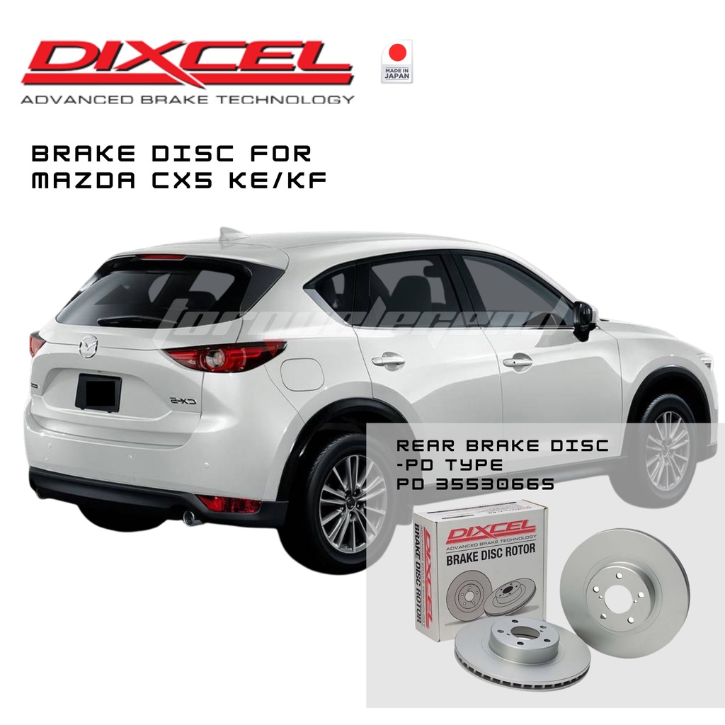 (MAZDA CX5 KE/KF) DIXCEL BRAKE DISC PD TYPE REAR PD 3553066S | Shopee Malaysia