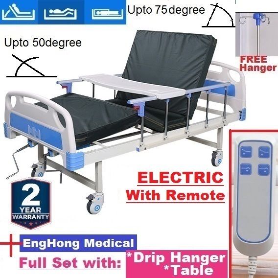 {ELECTRIC} 3 Functions ELECTRIC Hospital Bed, Elektrik Katil Hospital ...