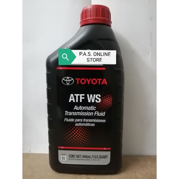 Automatic Transmission Fluid -TOYOTA ATF WS 1 US QUART (946ml) | Shopee Malaysia