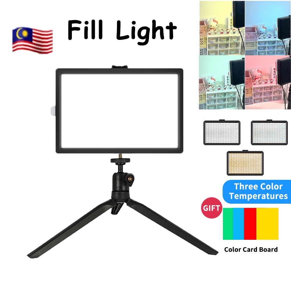 LED Fill Light video Light With Tripod Adjustable Color Temperature ...