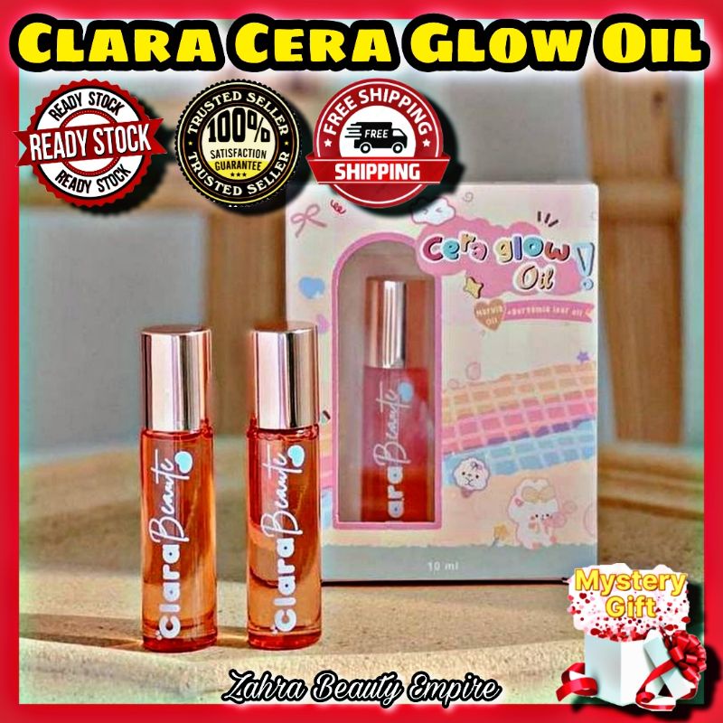 CERA GLOW OIL | CLARA BEAUTE | SERUM GLOWING [💯ORIGINAL HQ] + 🎁FREE ...