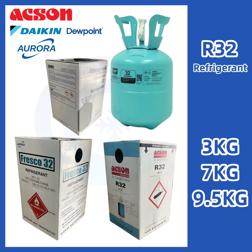 ACSON R32 DAIKIN R32 FRESCO R32 3KG / 9.5KG FOR AIR CONDITIONER | Shopee Malaysia