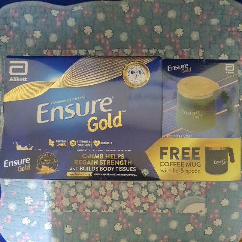 Ensure Gold 1.6kg (4x400g) Foc Coffee Mug With Lid & spoon(Wheat ...