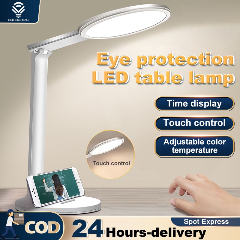 LED Recharge Reading Light Touch Foldable Table Lamp Bedside Eye ...