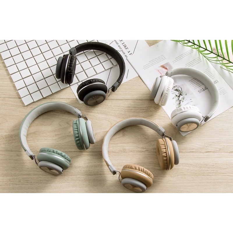 Music Headset GJBY GJ-25 Super Bass Headphone with Mic, Over Ear Cute Earphone For Gaming ...