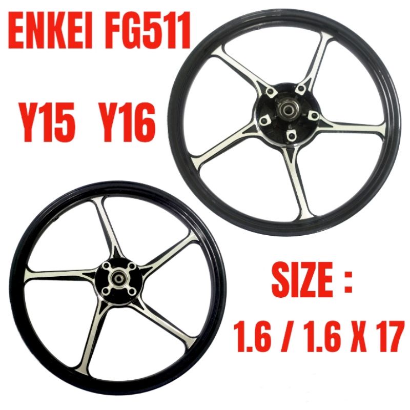 SPORT RIM Y15 Y15ZR Y16 Y16ZR ENKEI FG511 1.6/1.6X17 READY STOCK RIM Y15ZR | Shopee Malaysia