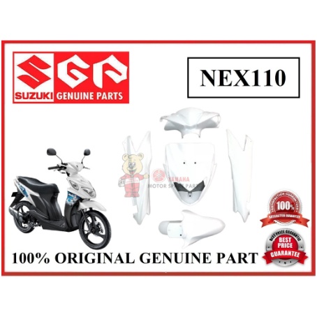 (100% ORIGINAL) SUZUKI NEX110 COVER SET // COVERSET BODYCOVER BODY COMP ...