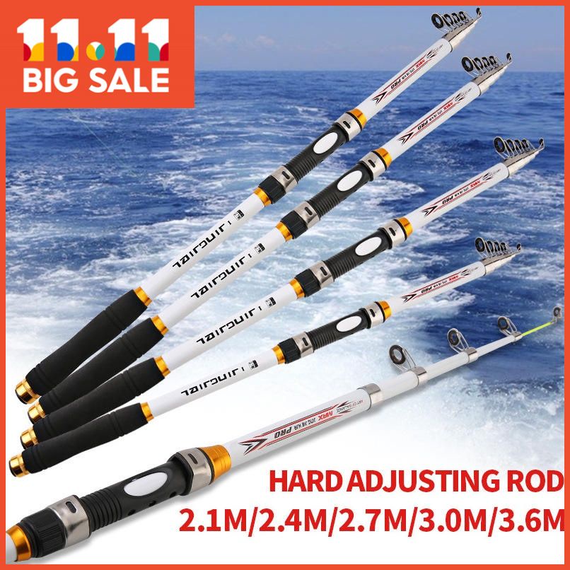 Fishing Rod Telescopic Spinning Casting Travel Rod 2.1M -3.6M Fishing ...