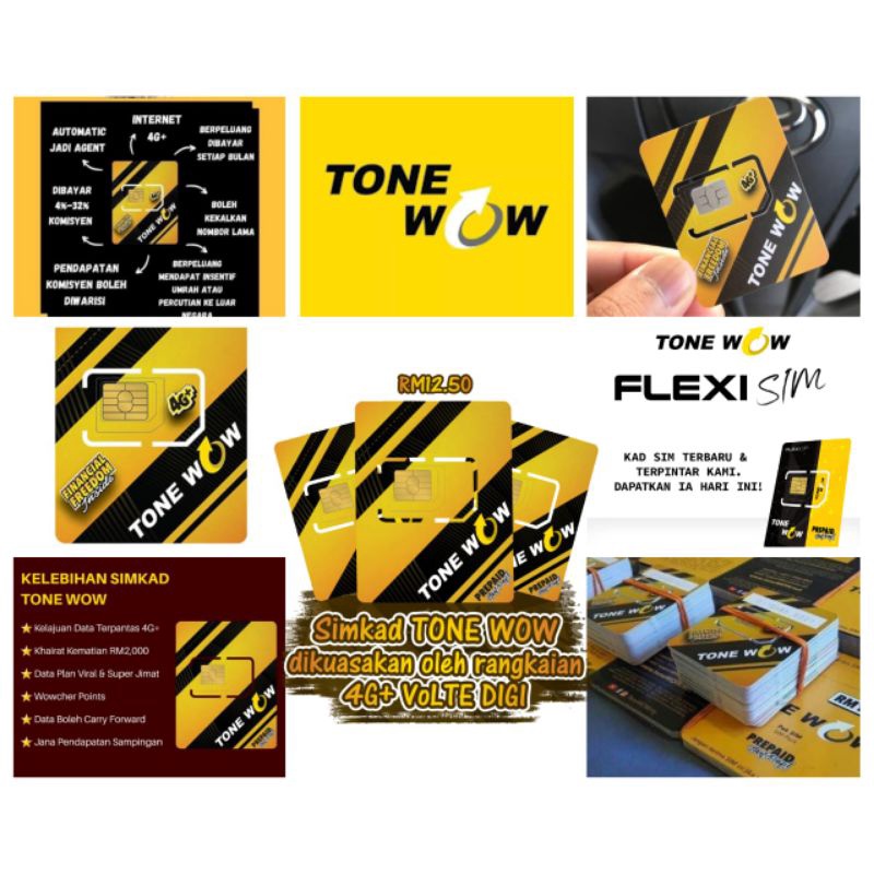 SIMKAD TONE WOW PLUS PREPAID 4G/5G | Shopee Malaysia