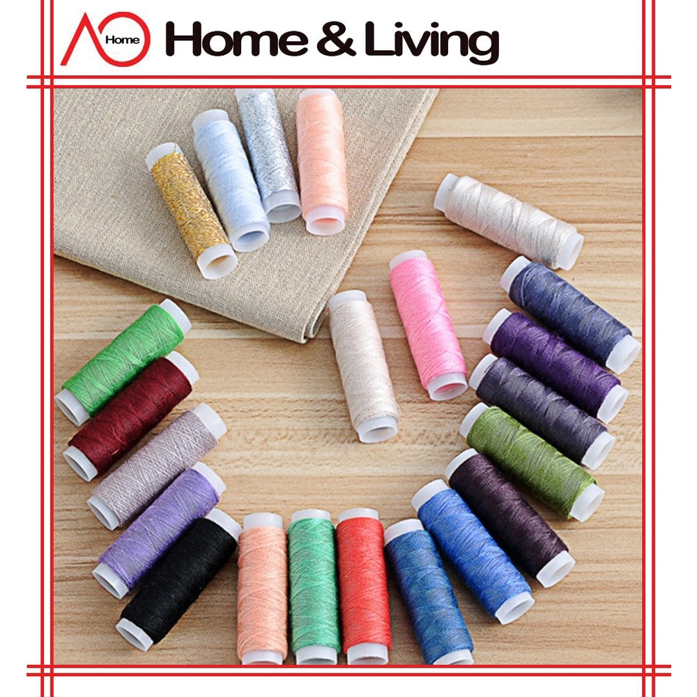 AO Home DIY Sewing Set 39 Color Sewing Thread Rainbow Sewing ...