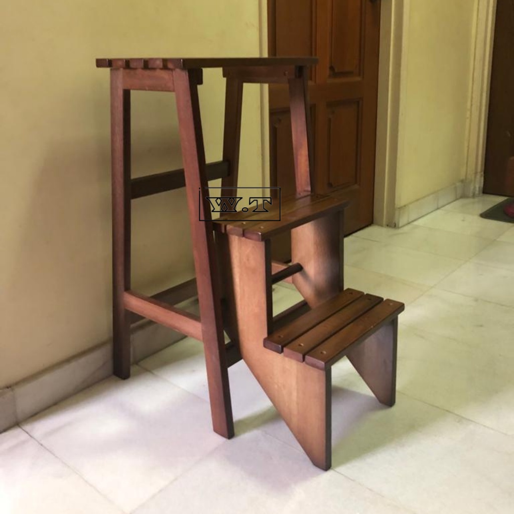 WT - Step Chair Solid Wood | Shopee Malaysia