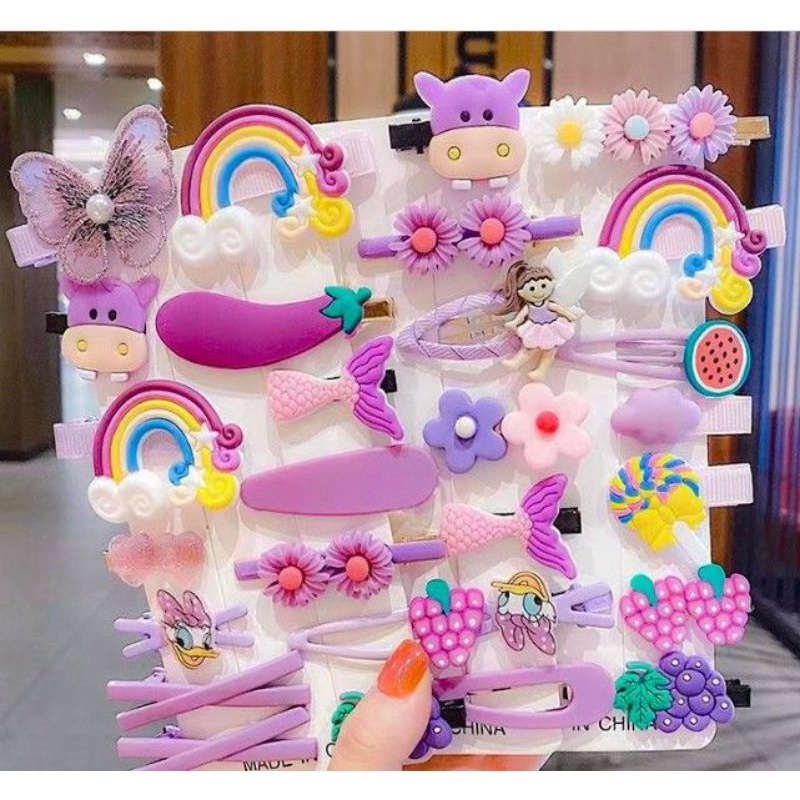 Sepit Rambut Hair Clip Baby 14pcs | Shopee Malaysia