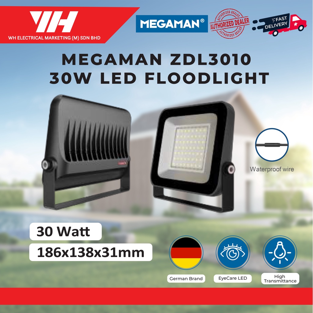 MEGAMAN 30W LED FLOODLIGHT/Heavy-Duty Quality Super Bright LED Flood ...